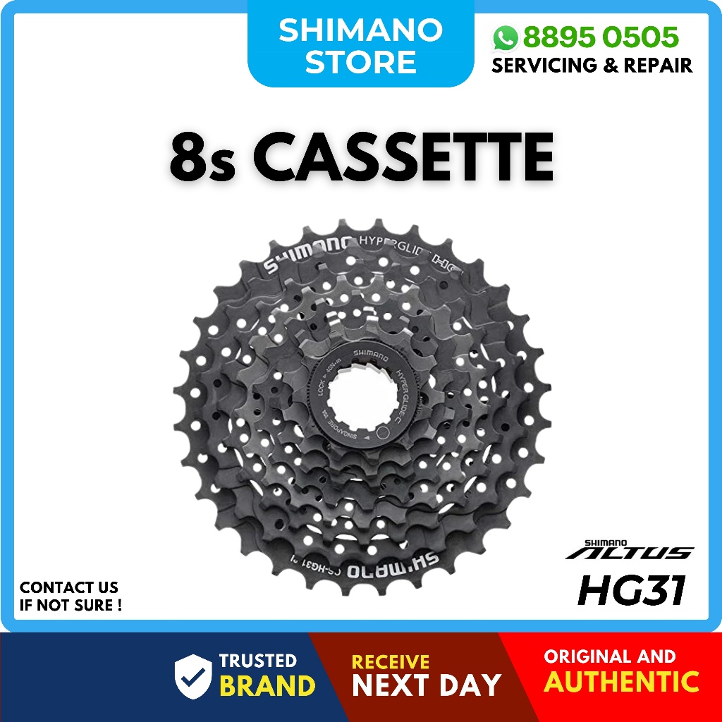 SHIMANO ALTUS HG31 8-SPEED 8s Cassette Sprocket Bicycle Rear Gear ...