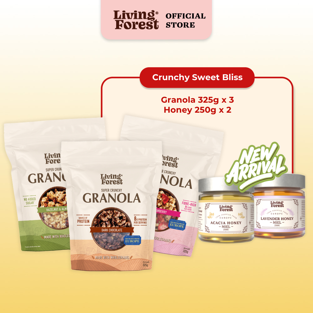 [Bundle of 5] Living Forest Crunchy Sweet Bliss - Granola 325g x 3 ...