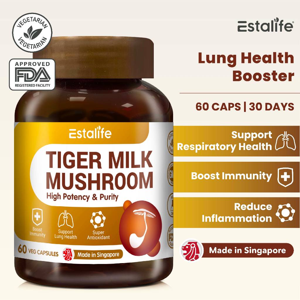 [NEW] Estalife Tiger Milk Mushroom | Lung Respiratory Health | Boost ...
