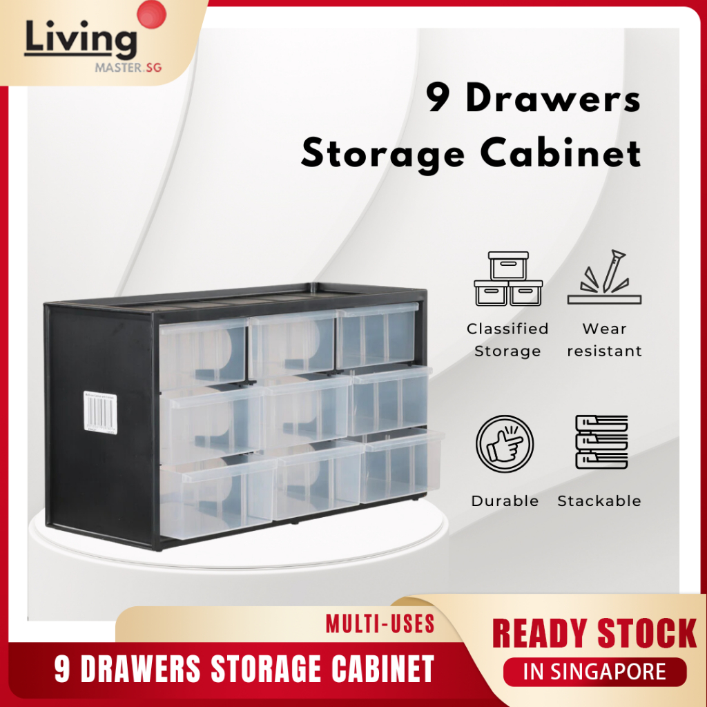 9 Drawer Storage Cabinet Plastic Drawer Plastic Cabinet Storage Box ...
