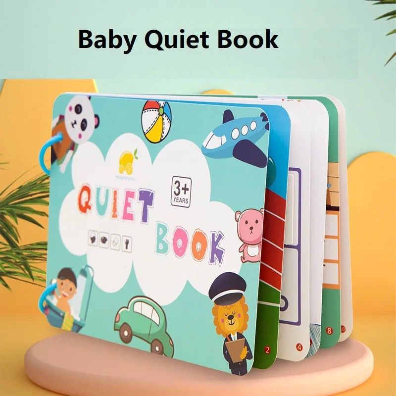 Montessori Quiet Book for Toddlers | Interactive Busy Book with ...