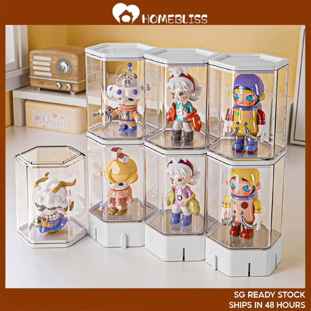 Popmart Display Rack Storage Box Blind Box Stackable Organiser ...