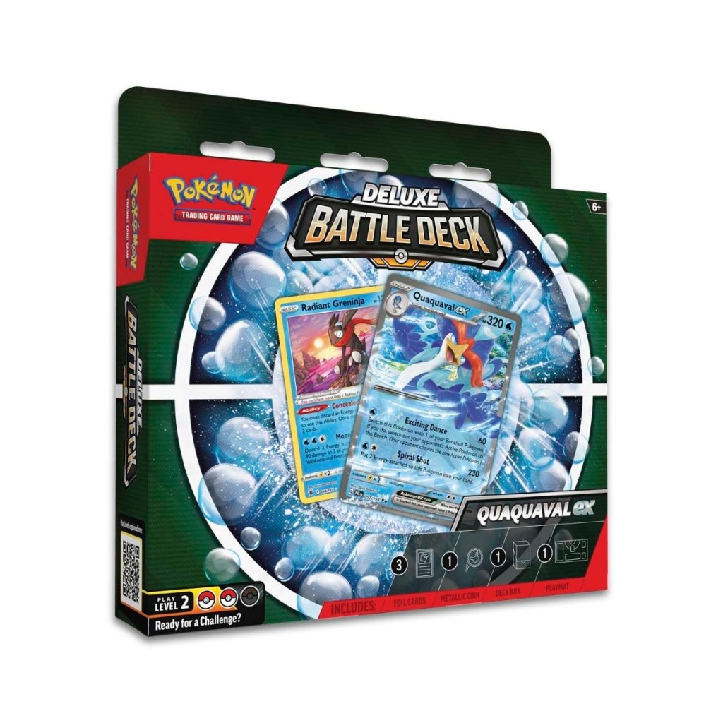 Pokemon | Quaquaval ex Deluxe Battle Deck | TCG | Trading Card | Shopee ...