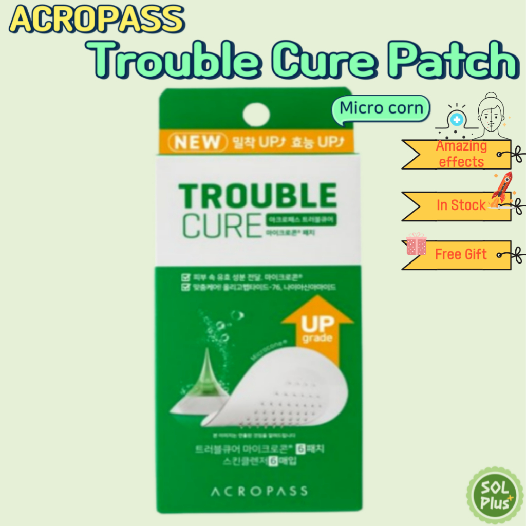 Korea Acropass Acne Trouble Cure Micro Corn Patch Skin Cleanser 6p 1box Shopee Singapore