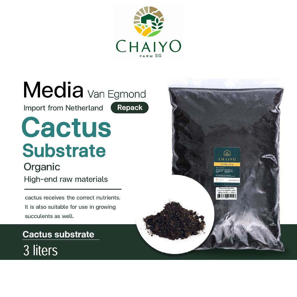 Cactus Substrate 3L (Repack) Van Egmond, Peat moss | Shopee Singapore
