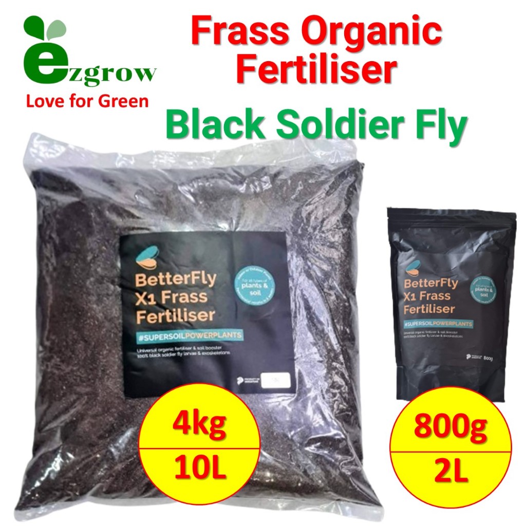 BetterFly 4kg [10L] Black Soldier Fly Organic FRASS Fertiliser ...
