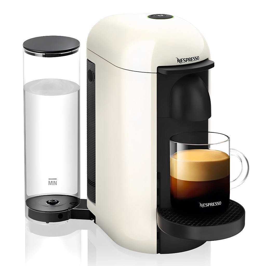 NESPRESSO Vertuo Pop Coffee Machine Coconut White With Nespresso Coffee ...