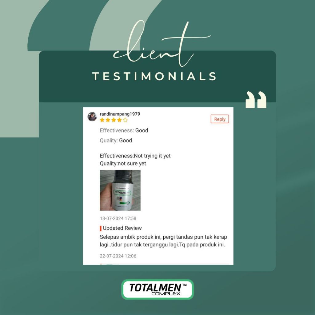[ORIGINAL HQ] TOTALMEN COMPLEX SUPPLEMENT PROSTAT KENCING TIDAK LAWAS ...