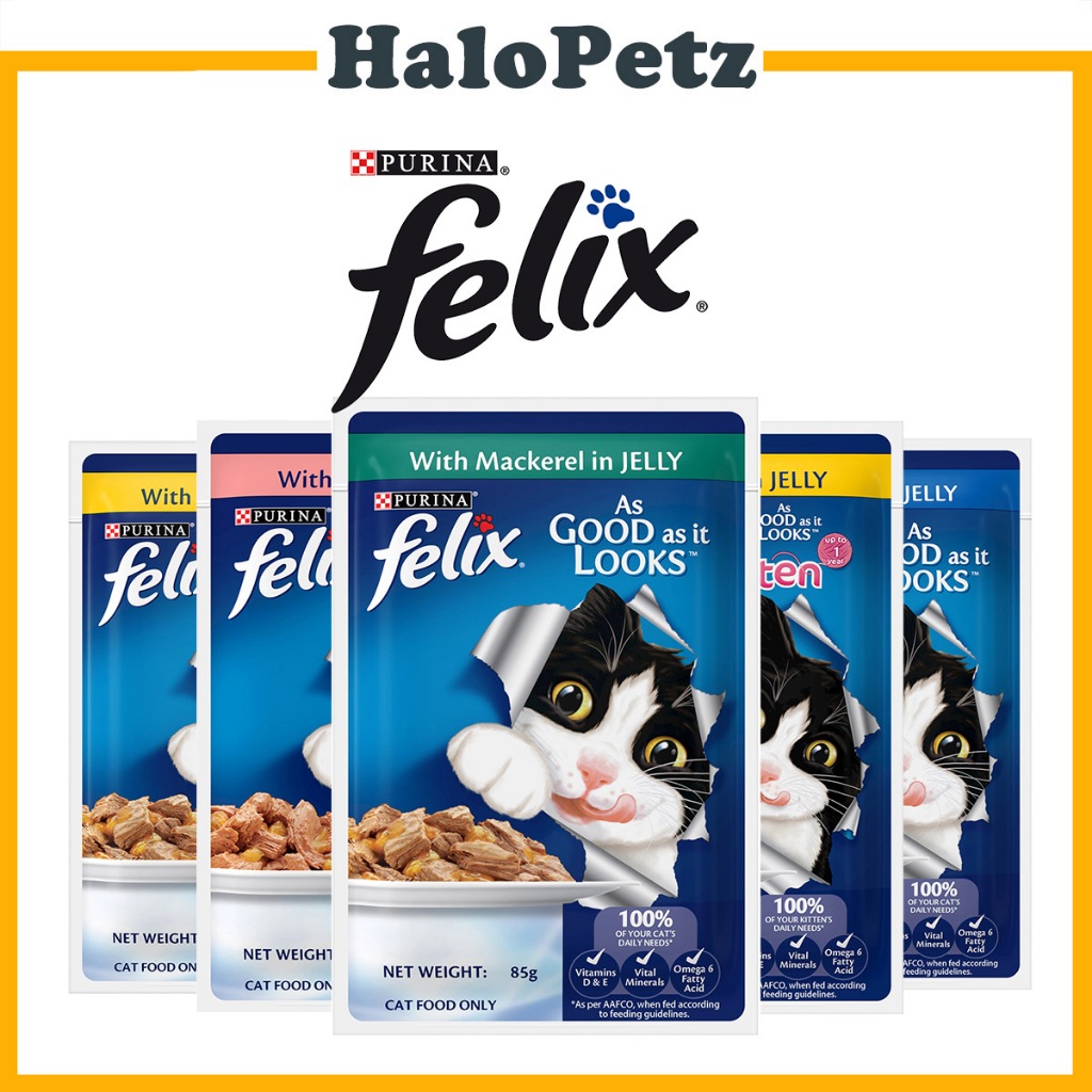 Purina Felix As Good As It Looks Jelly Cat Pouches 85g (Wet Food ...