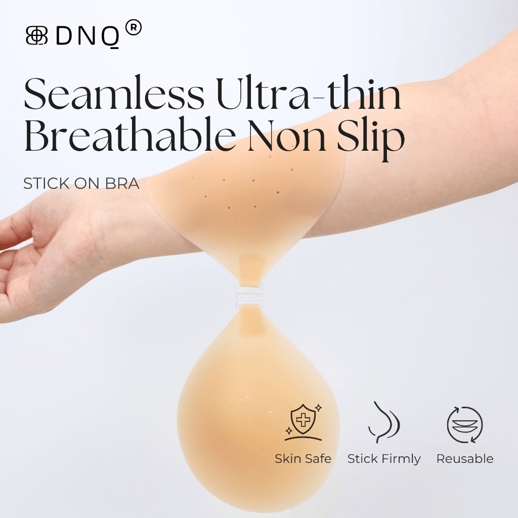 DNQ® Breathable Stick On Bra For Women Nubra Sticky Bra Seamless Bra ...