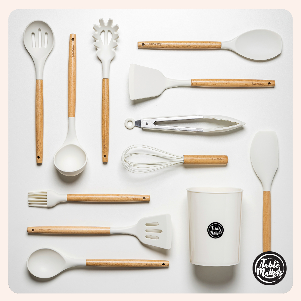 Table Matters - Silic White - 12pcs Kitchen Cooking Utensil Set ...