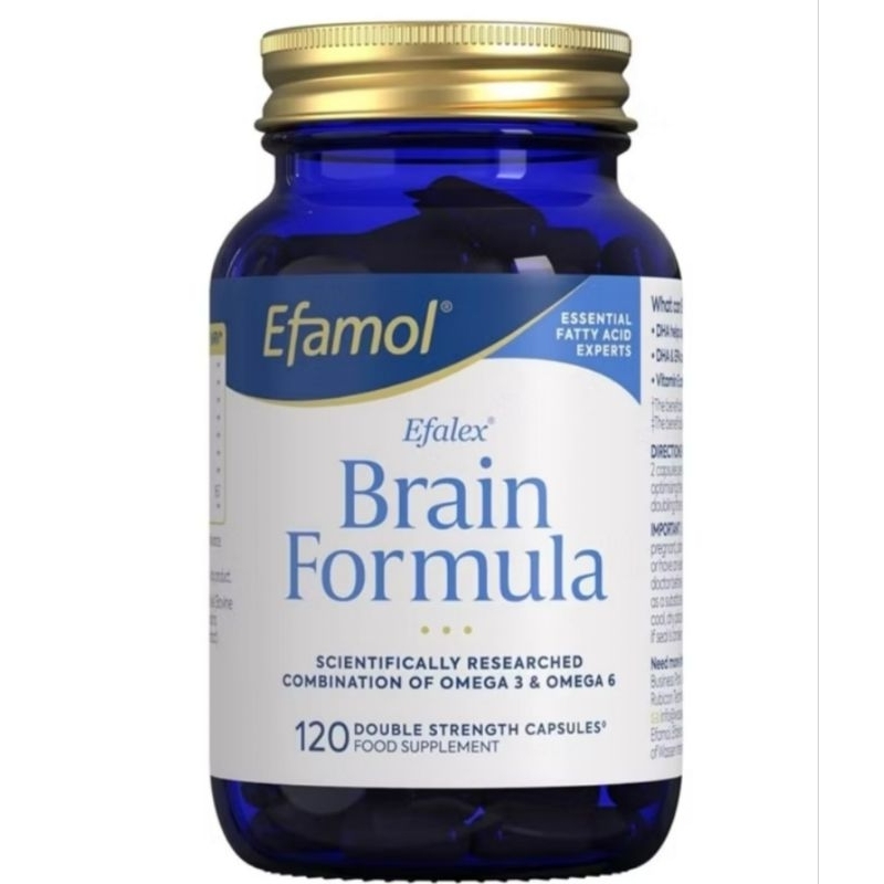 EFAMOL EFALEX BRAIN FORMULA 120 CAPSULES, Double Strength Omega 3 ...