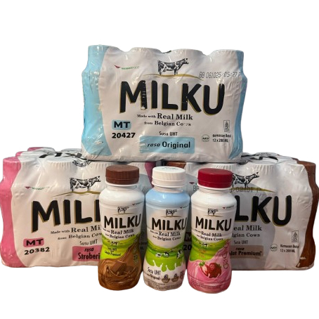 MILKU MADE WITH REAL MILK FROM BELGIAN COWS - ORIGINAL, CHOCOLATE ...