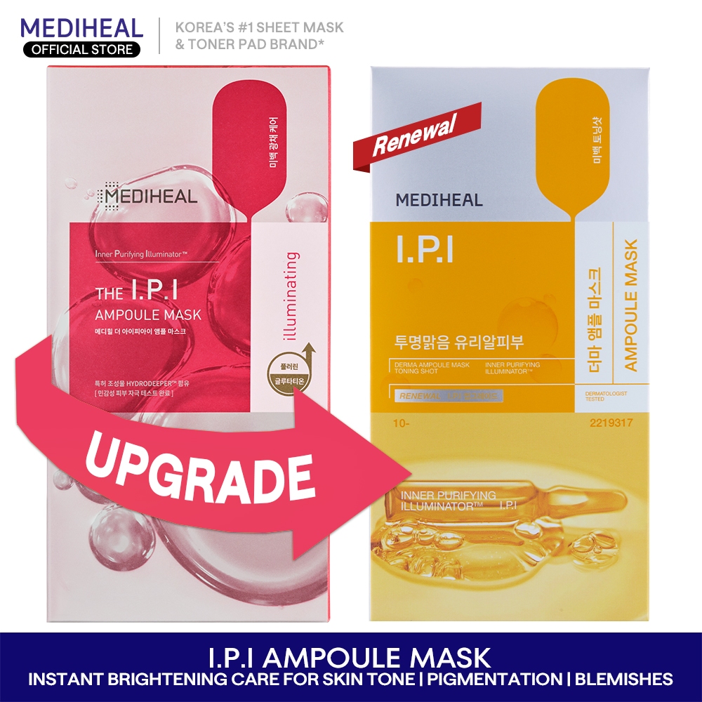 [MEDIHEAL] NEW THE I.P.I (IPI) Brightening Ampoule Mask [Box - 10 ...