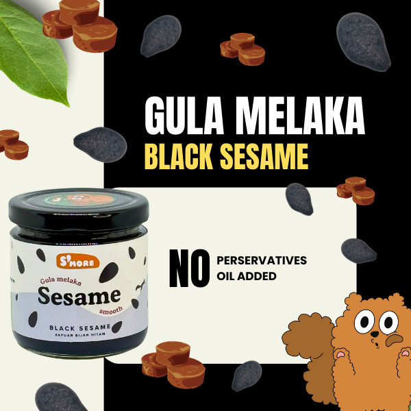 [No sugar/Low Sugar] S'more spread Gula Melaka Black Sesame spread 200g ...