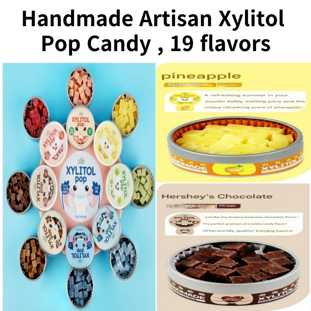 Handmade Artisan Xylitol Pop Candy (Pineapple, Hershey's Chocolate ...