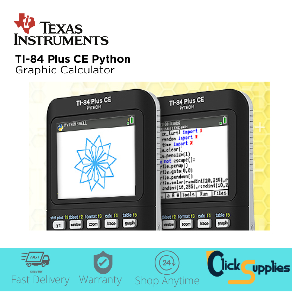 Texas Instruments TI-84 Plus CE Python Edition Graphic Calculator ...