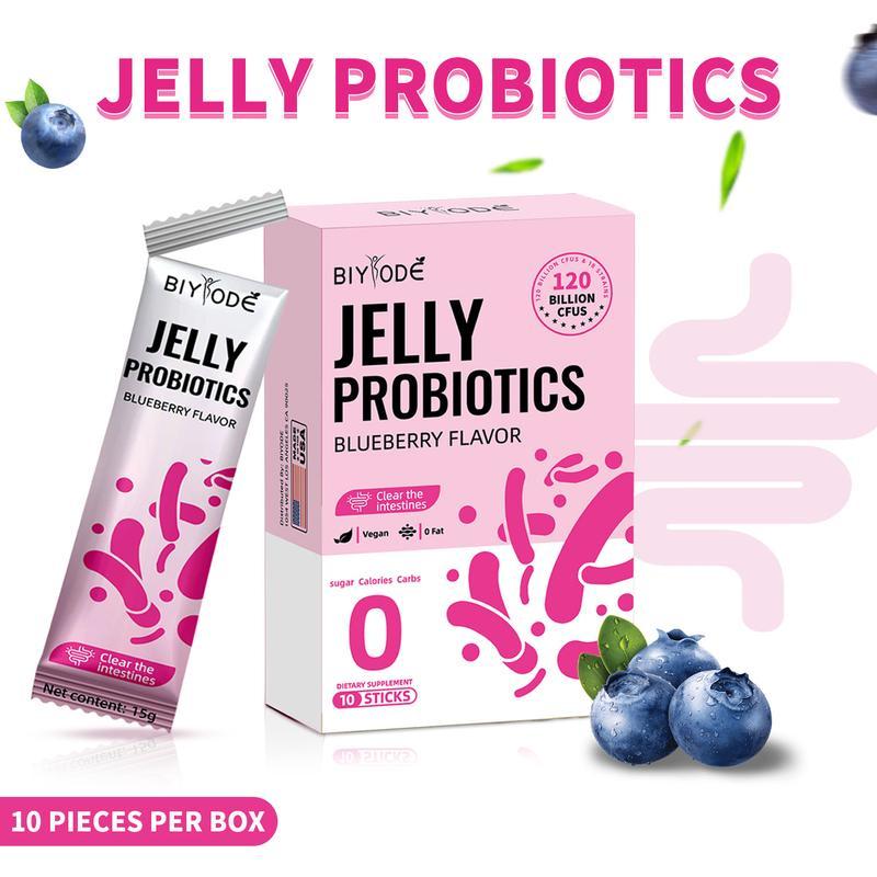 BIYODE Probiotics Jelly 12 Billion Active Probiotics Prebiotics (10pcs ...