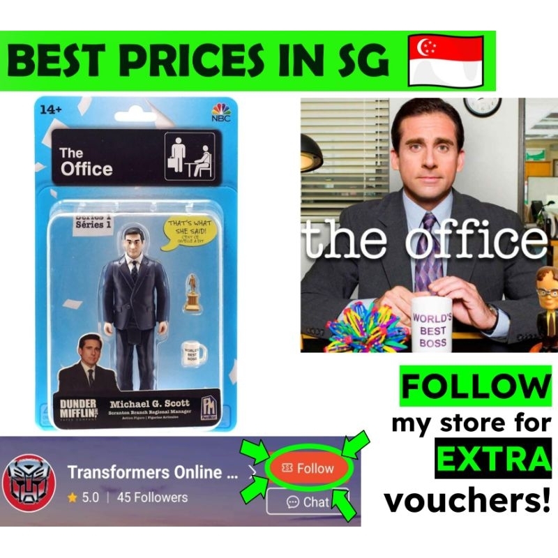 The Office Michael G Scott figure NBC Broadcast Dunder Mifflin ...