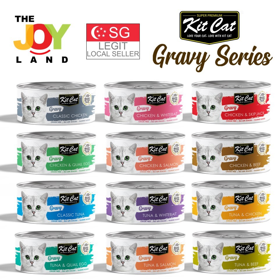 [Gravy] Cat Wet Food can Kit Cat Gravy Canned Food 70g (1 carton/24 ...