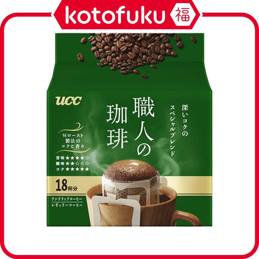 [In stock] UCC UESHIMA COFFEE Artisanal Coffee Drip Coffee Deep Rich Special Blend 1 Pack (18 ...