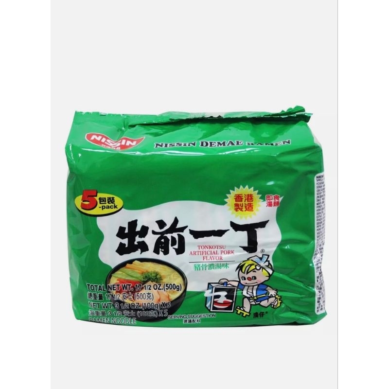 Nissin Demae Iccho Kyushu Tonkotsu Ramen - 100 grams 出前一丁 方便面 九州猪骨浓汤 ...