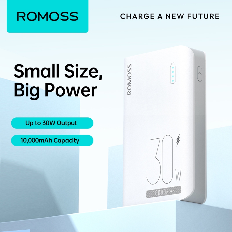 Romoss Sense 4S Pro 30W 10000 mAh Powebank Two-way Fast Charging ...