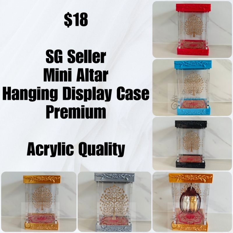 [Thai Amulet Mini Altar Hanging Display Case] *MANY DESIGNS* 泰国佛牌展示壳 ...