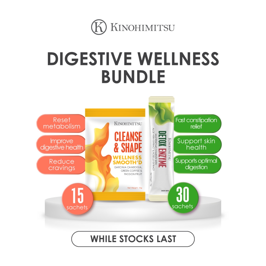Kinohimitsu Digestive Wellness Bundle (Wellness Smooth'D 15's + Detox ...