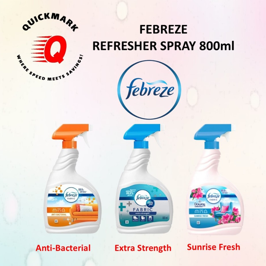 Febreze Spray 800ml - Sunrise Fresh / Anti-Bacterial / Extra Strength ...