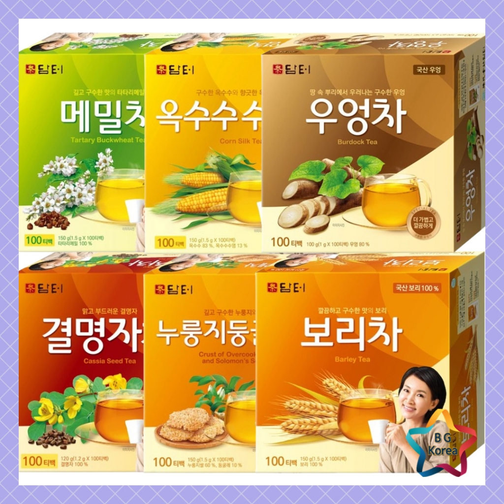 Damtuh Korean Healthy Tea 100 Tea Bags / Barley / Solomon's Seal ...