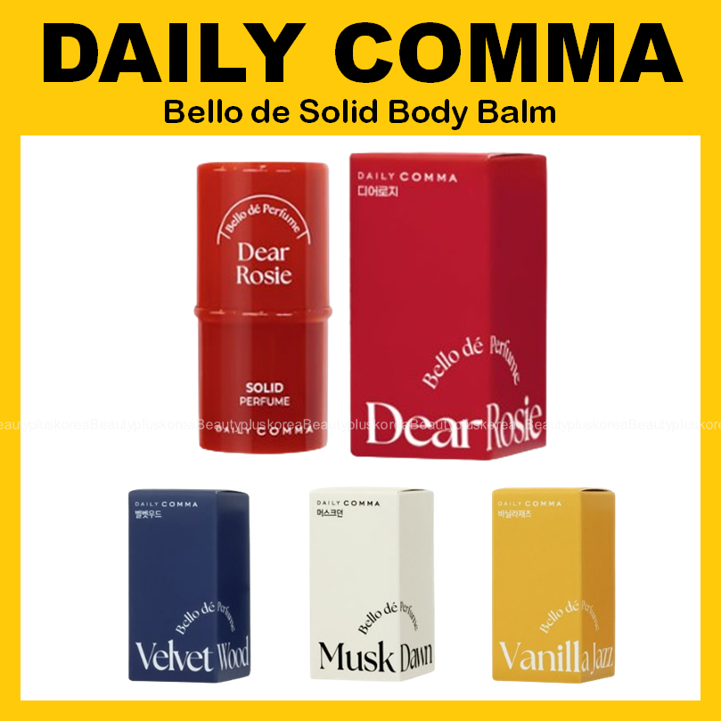 [DAILY COMMA] Bello de Solid Body Balm 4.7g (Dear Rosie / Velvet Wood ...