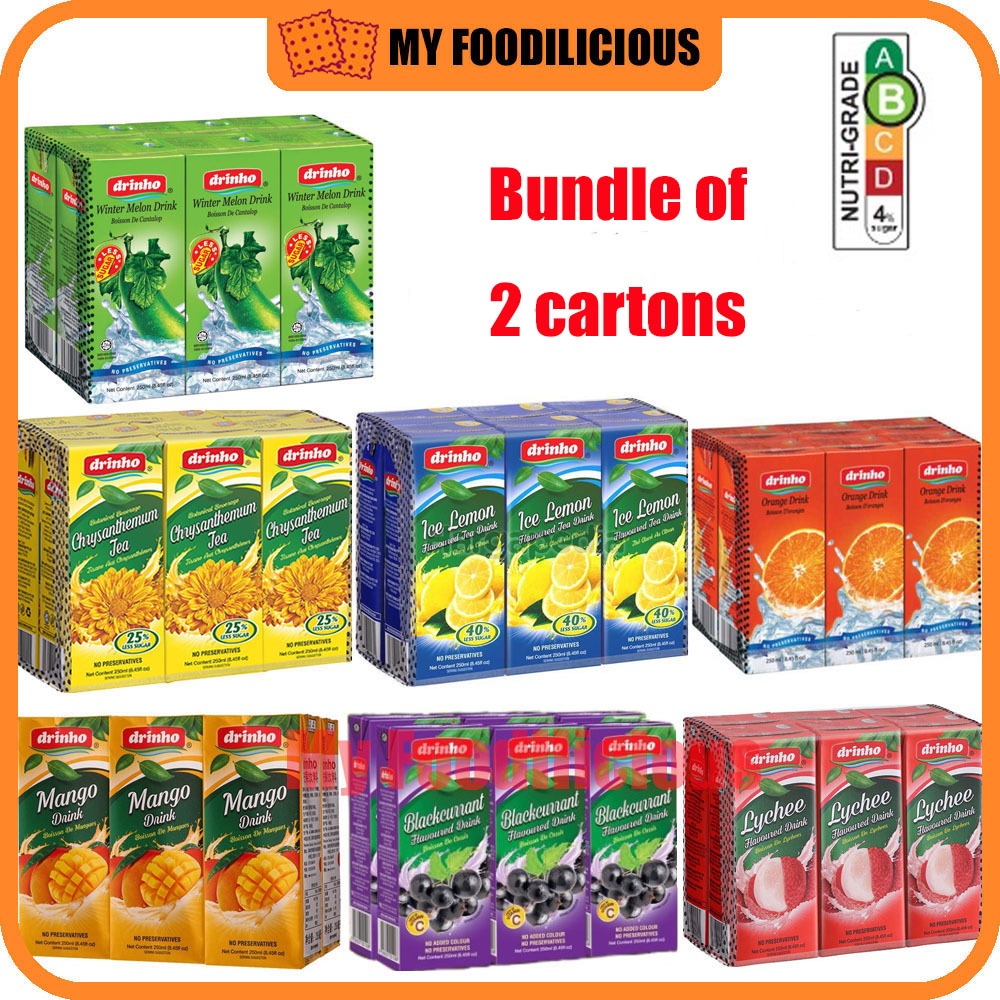 Drinho Lemon Tea Soya Milk Chrysanthemum Tea Apple Drink Yeos Lychee ...