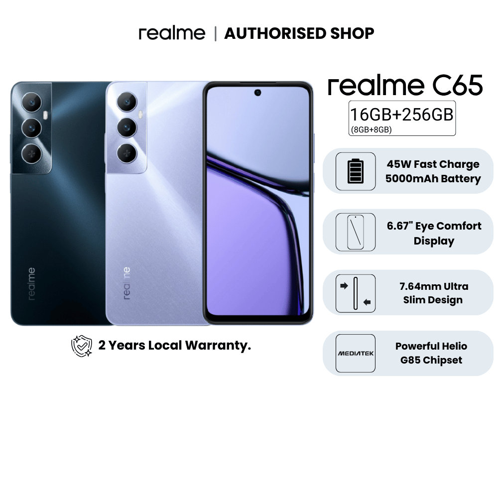 realme C65 16(8+8GB)+256GB | 45W Fast Charge | Ultra Slim Starlight ...