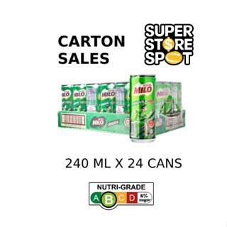 Milo Can Drinks Carton Sales 240ml x 24 cans | Shopee Singapore