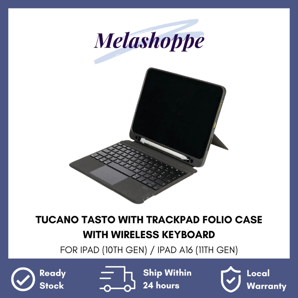 Tucano Tasto with Trackpad Folio Case for iPad (10th Gen) / iPad A16 ...