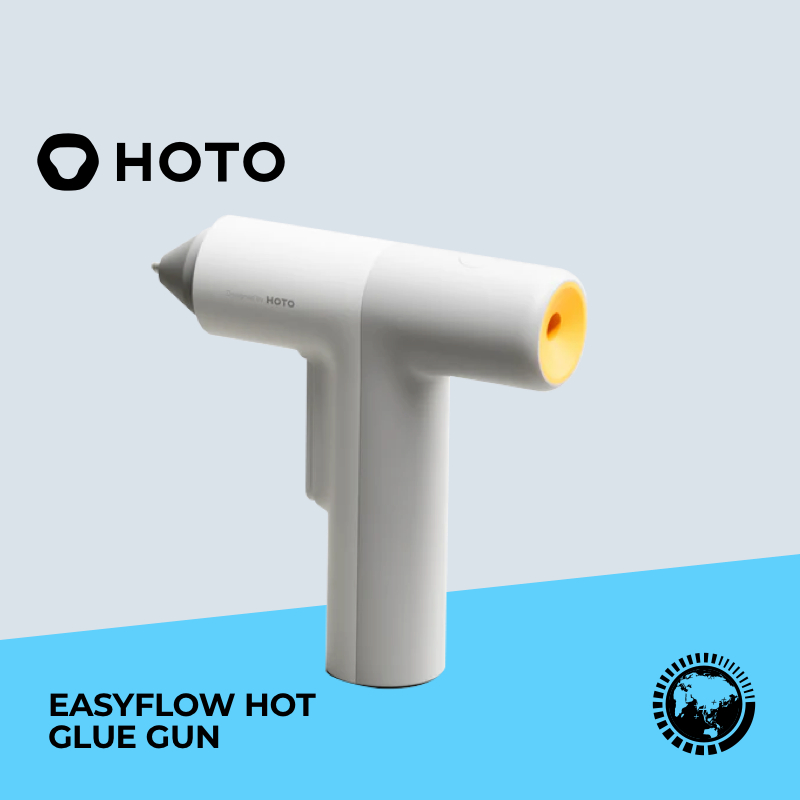 HOTO EasyFlow Glue Gun - Cordless, 30s Heat, Auto Dispense, 3000mAh Rechargeable, 28-Stick ...