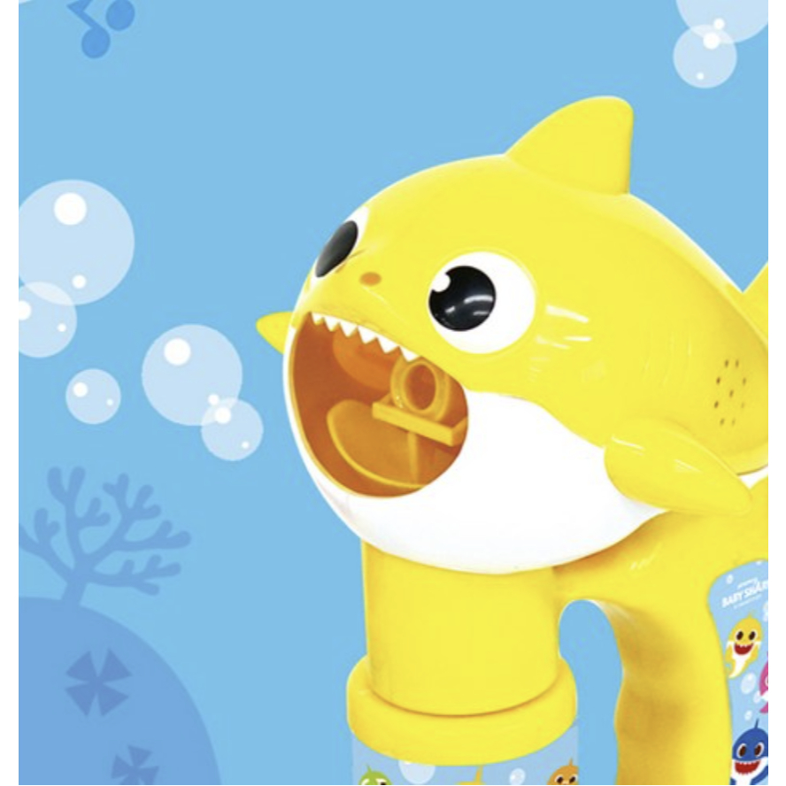 Pinkfong Baby Shark Melody Automatic Bubble Gun, Mixed Colors, 1 Set ...
