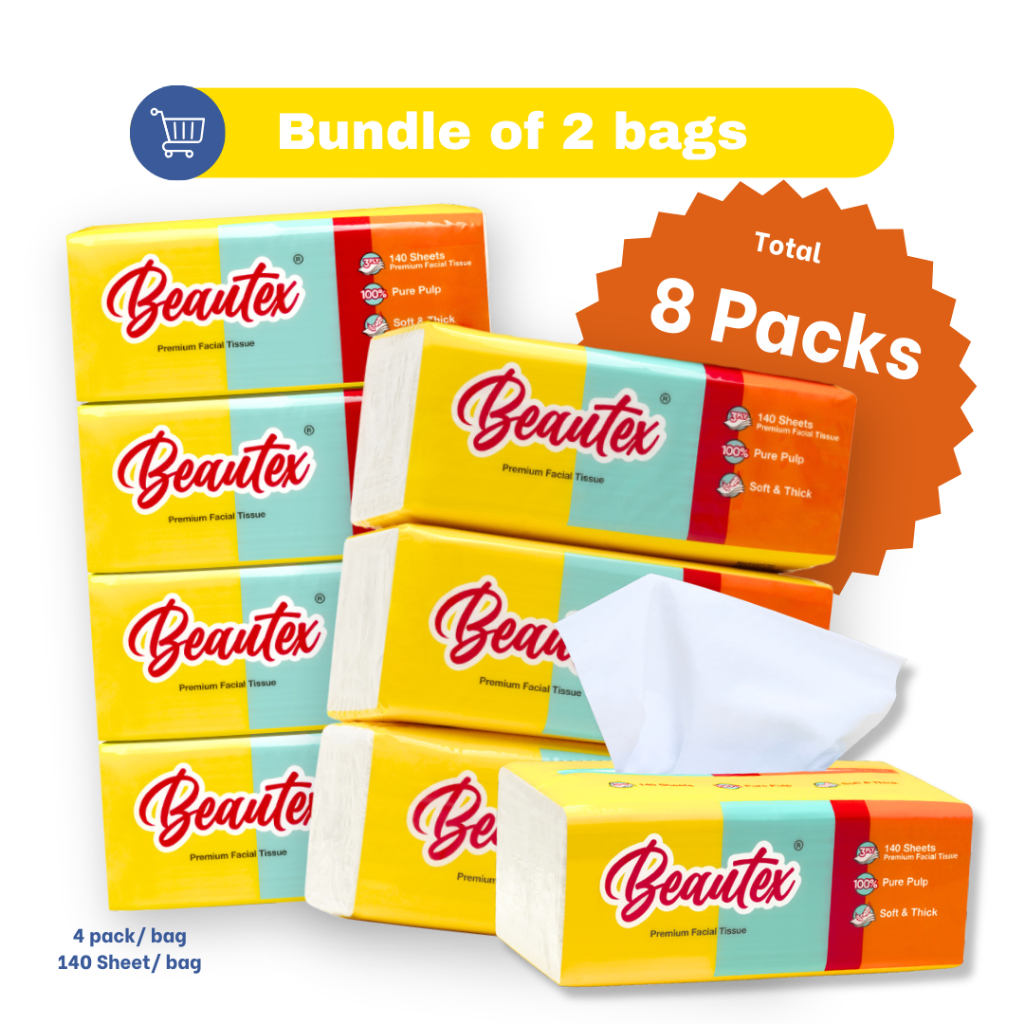 [12.12 Christmas Sale] Beautex 3 Ply SOFT pack Facial Tissue 140 sheets ...