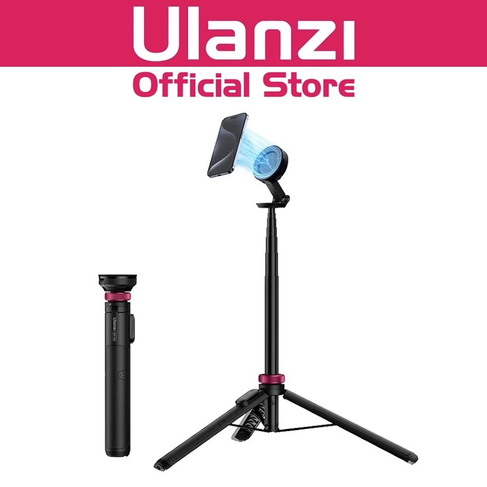 Ulanzi MT-84 153cm Magnetic Phone Holder Tripod Selfie Stick Stand for ...