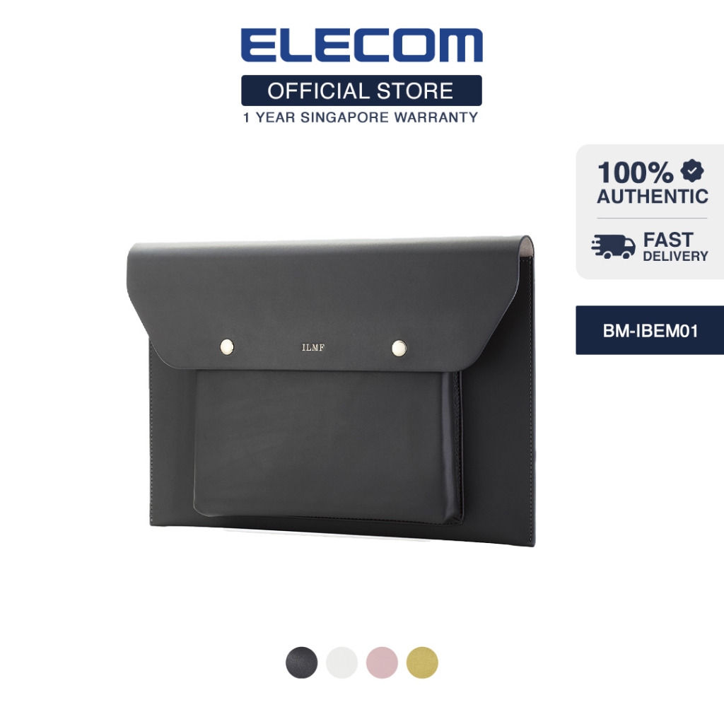 ELECOM Leather Inner Bag/Computer Case/ 14 inch PC Case with Front Pocket/BM-IBEM01 | Shopee ...