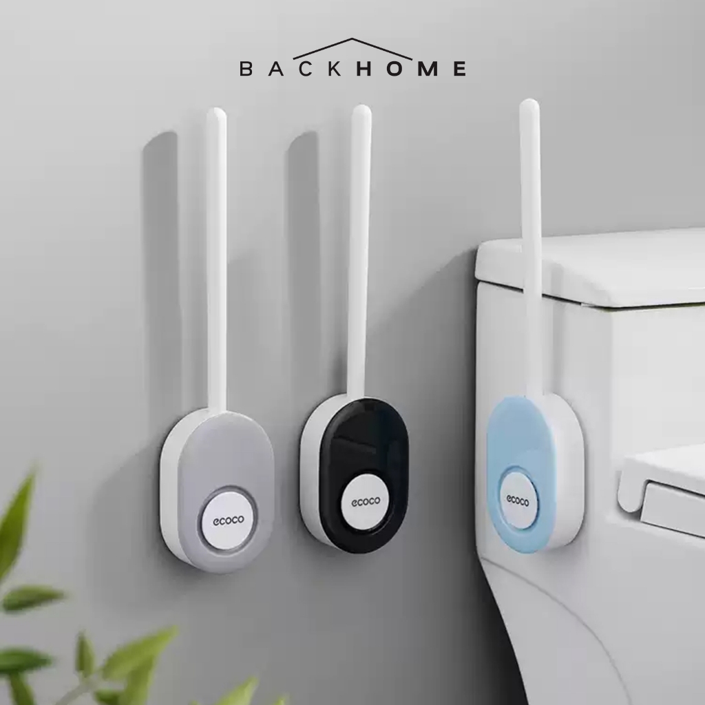 [SG InStock] ECOCO Flat Head Toilet Brush 平頭廁所刷 - Minimalist silicon ...