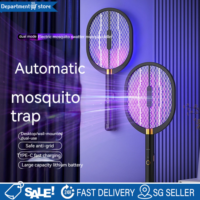 【SG Ready Stock】3 IN 1 Electric Mosquito Swatter Mosquito Racket ...