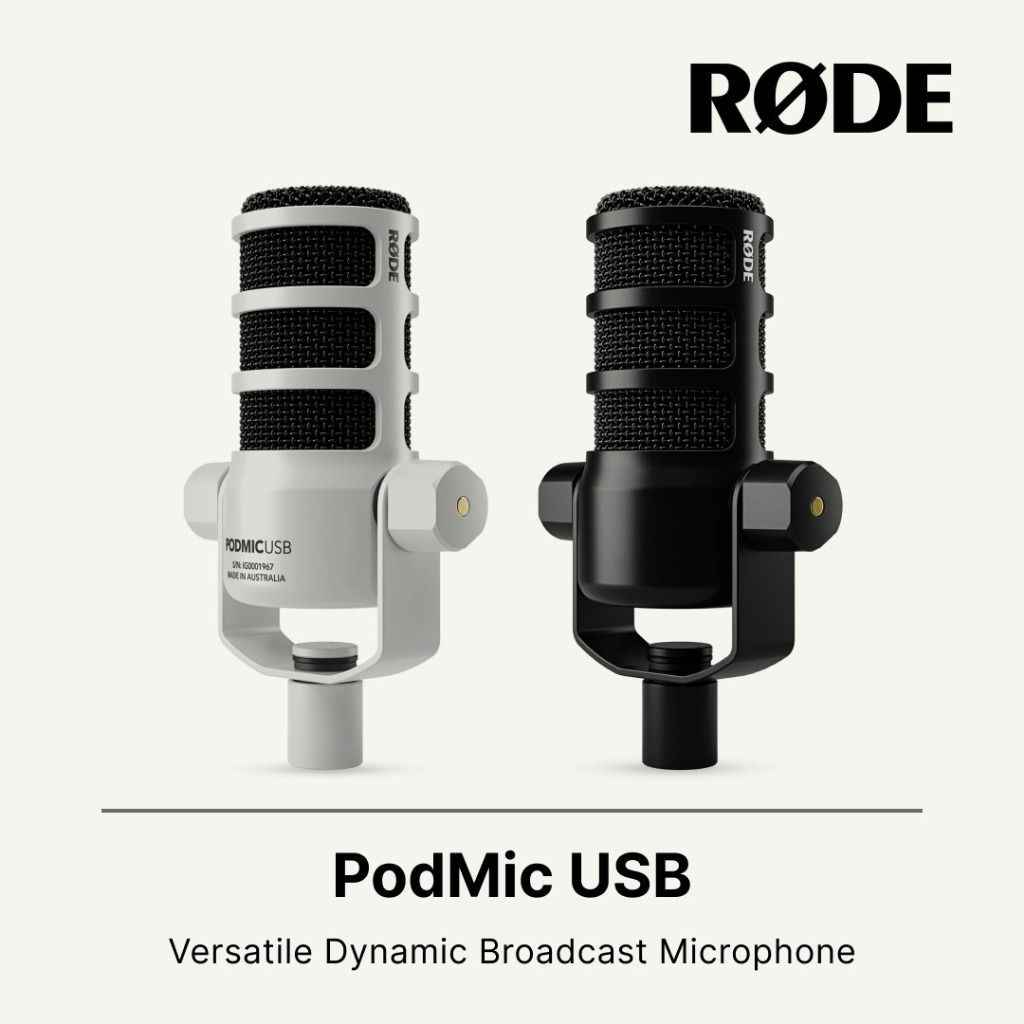 Rode Podmic Dynamic Podcasting Microphone USB-C and XLR Microphone Studio Microphone | Shopee ...