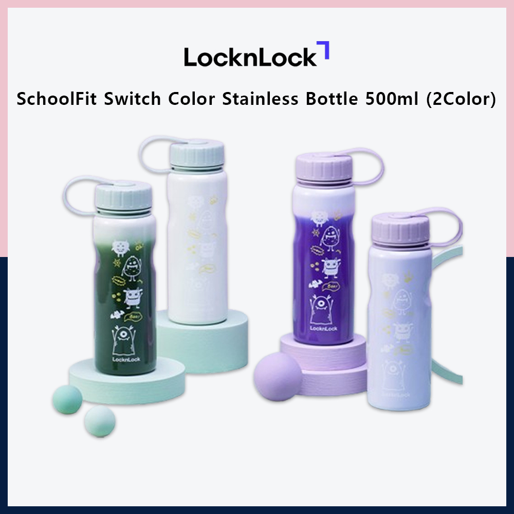 LocknLock SchoolFit Switch Color Stainless Bottle 500ml (2Color ...