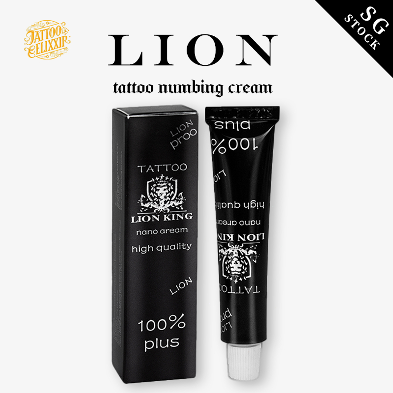 LION Numb Cream 100% （10g）- Authentic Numbing Cream for Tattoo ...