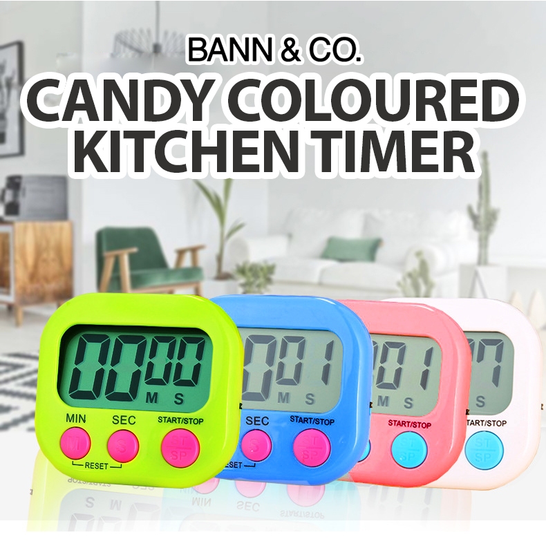 Candy Coloured Kitchen Timer (Min:sec w/ Count-up & Count-down ...