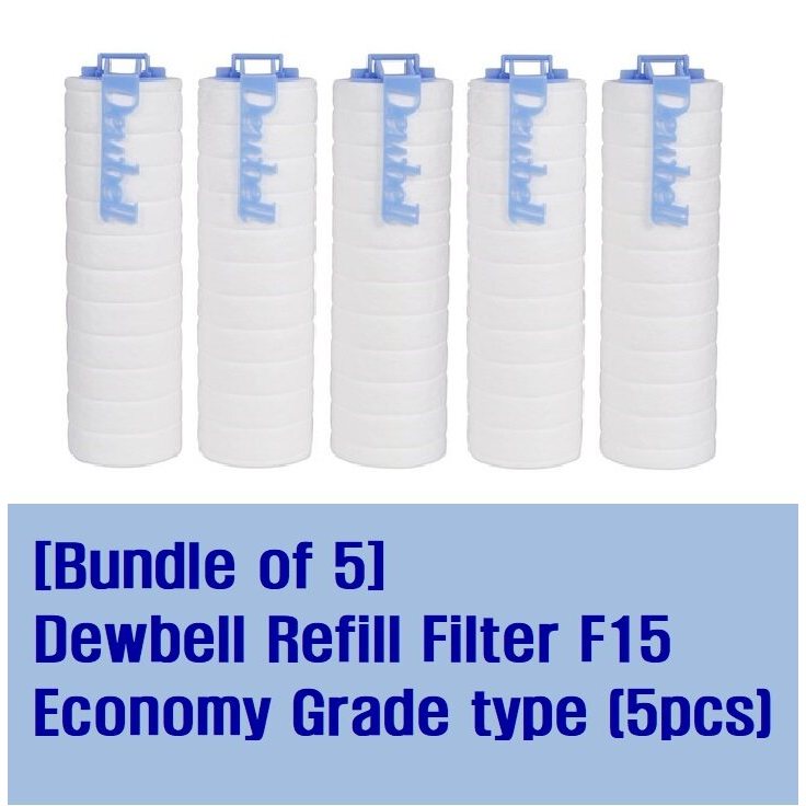 [Bundle of 5] Dewbell Refill Filter F15 Economy Grade type (5pcs ...