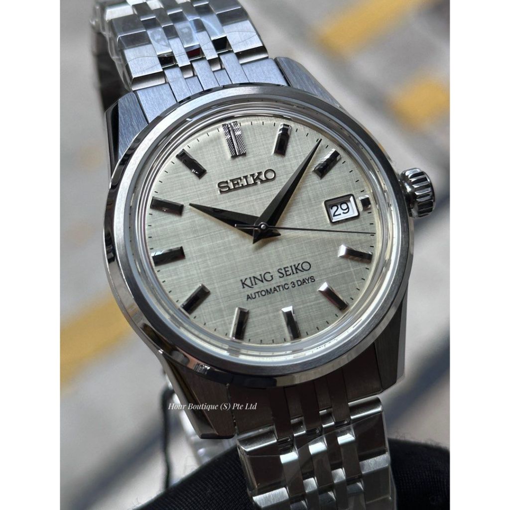 Brand New King Seiko Textured Cream Dial Automatic Watch SDKS015 ...