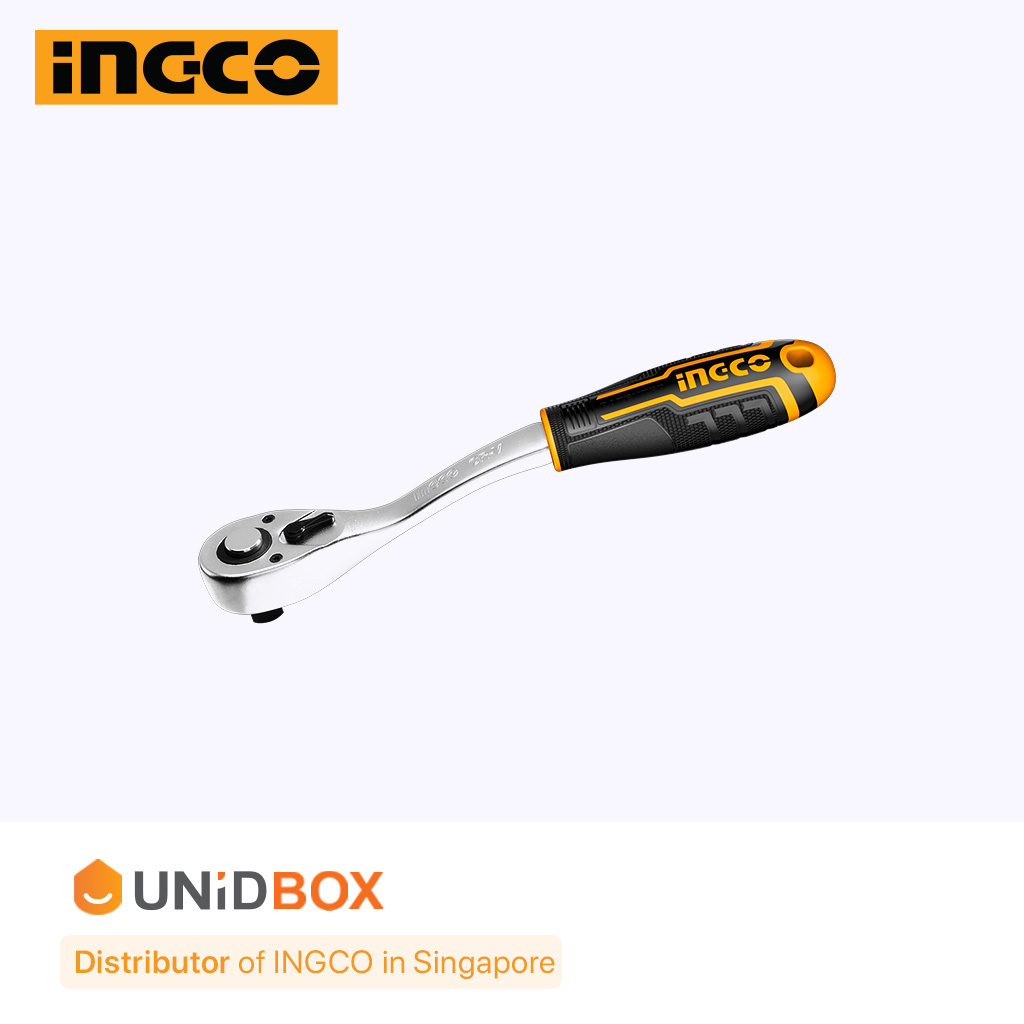INGCO HRTH8412 1/2" Dr Ratchet Handle 72T Length 260mm | Shopee Singapore